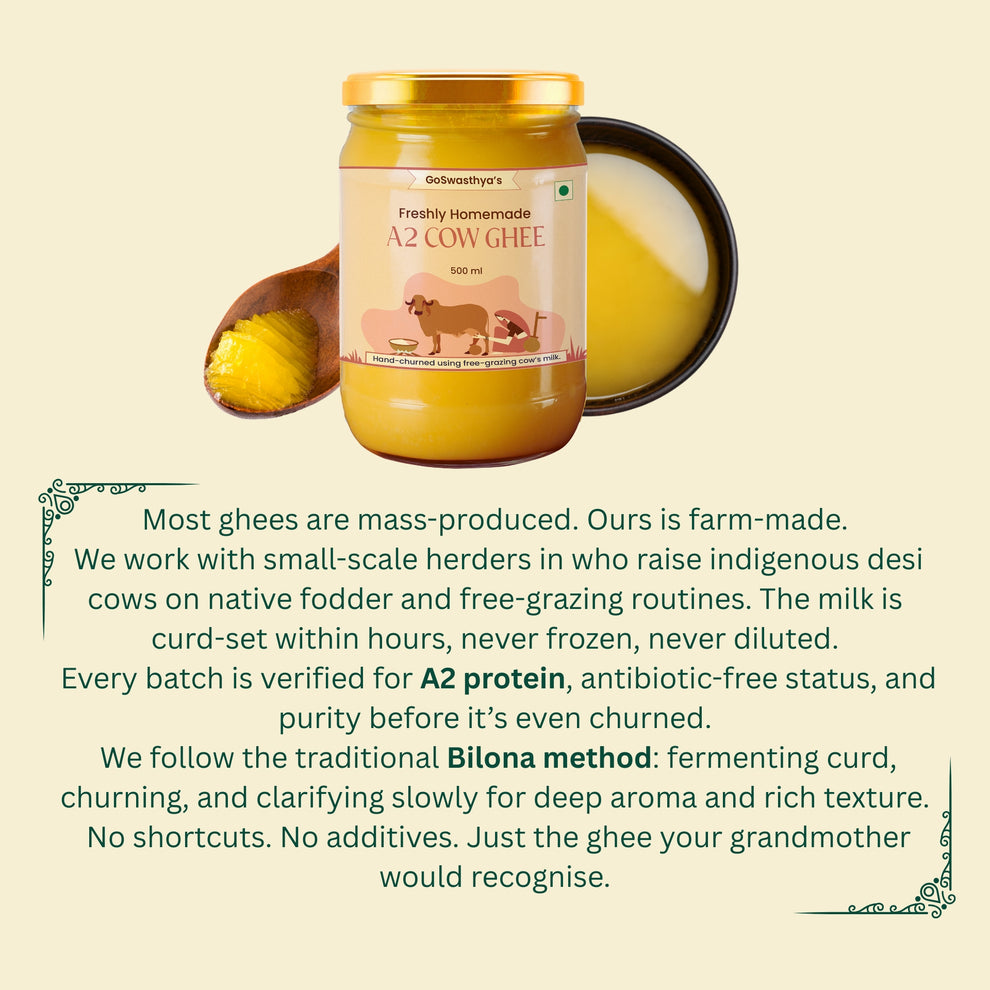 Pure A2 Desi Cow Ghee | Crafted the Traditional Way – GoSwasthya